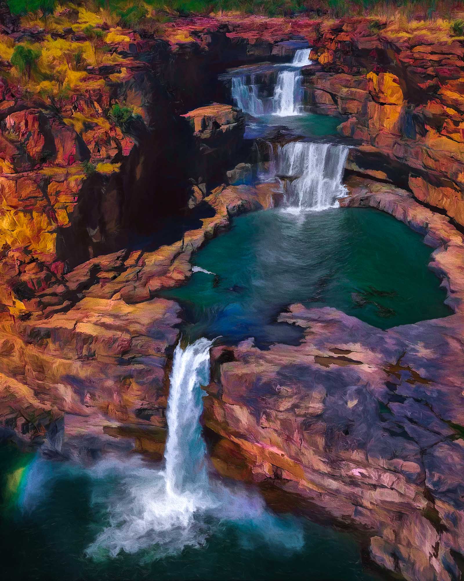 Digital Art: Australian Rivers Lakes and Floodplains